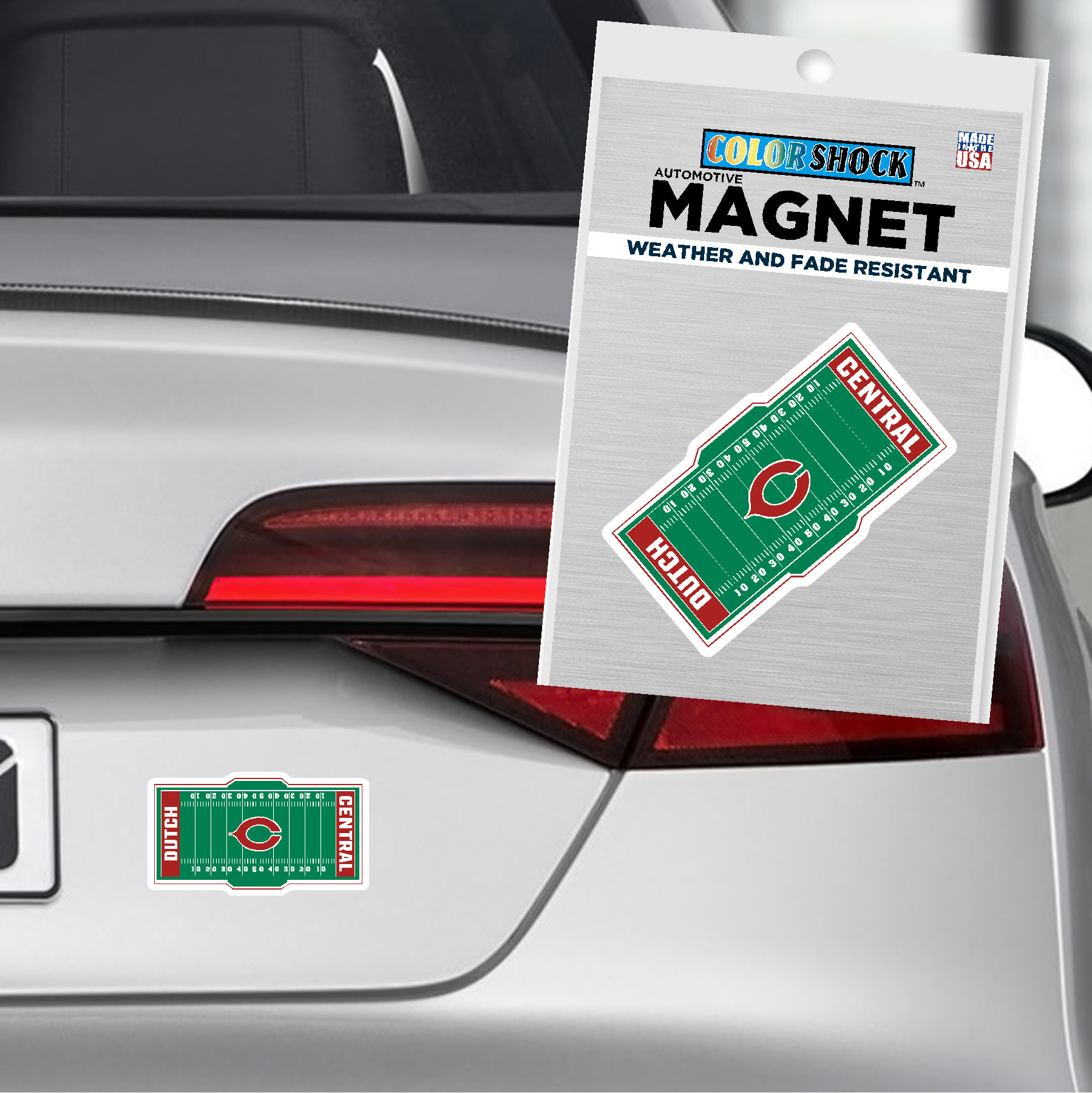 Color Shock Color Shock Magnet Game Day Football Field - Central ...