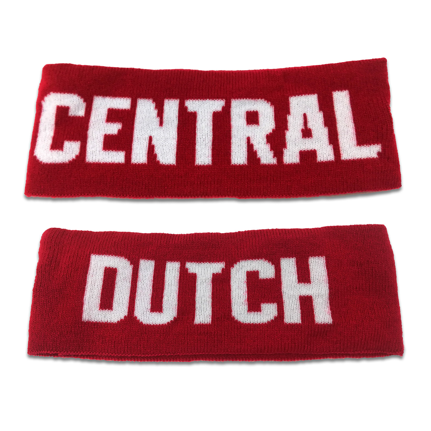 The Game Headband Central Dutch Knit-In Red - Central College Spirit Shoppe