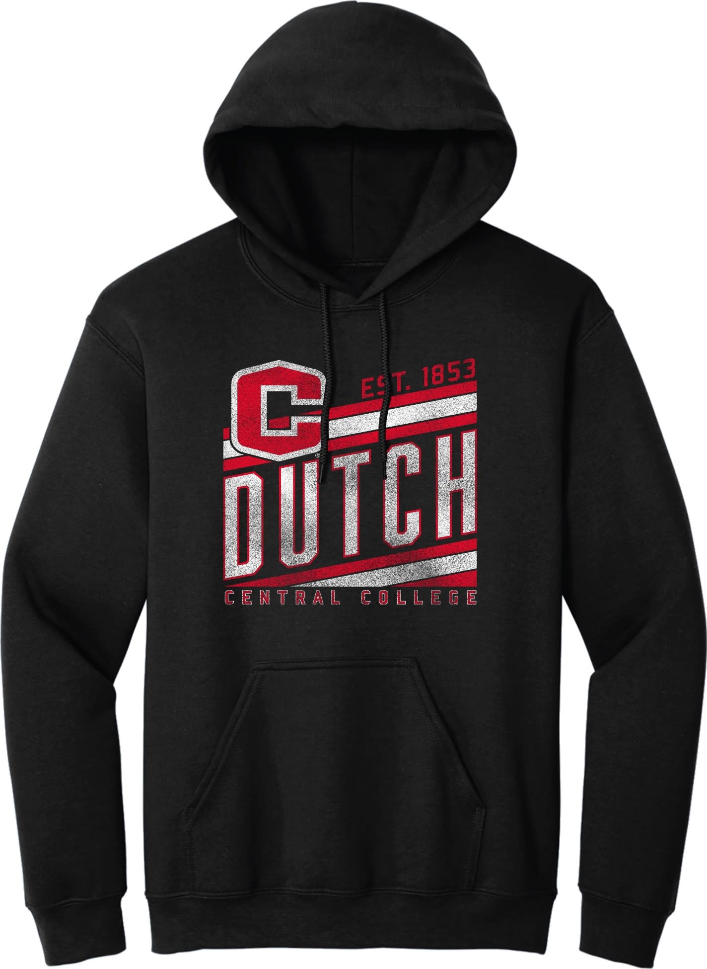 College House College House C Stripe Dutch Hood Black - Central College ...
