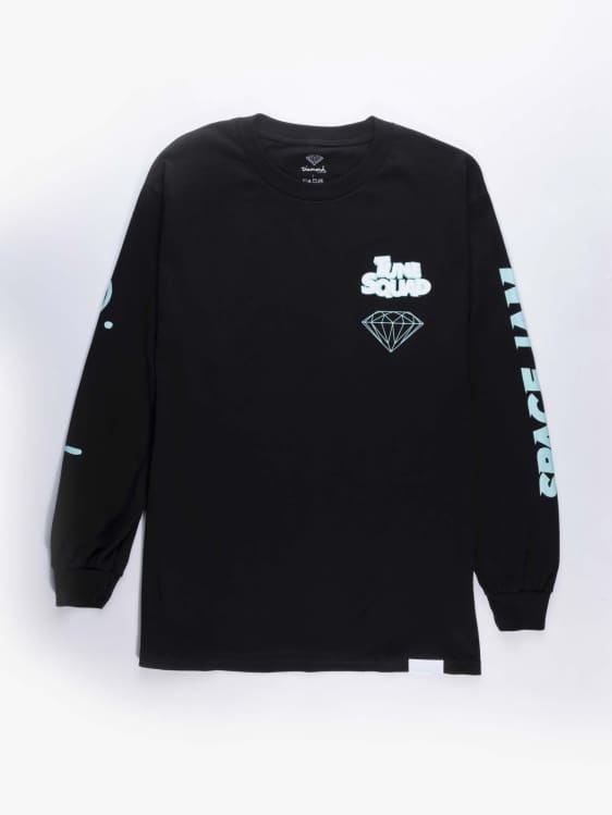 Diamond Diamond Tune Squad Ball LS - Black - Attic Skate & Snow Shop