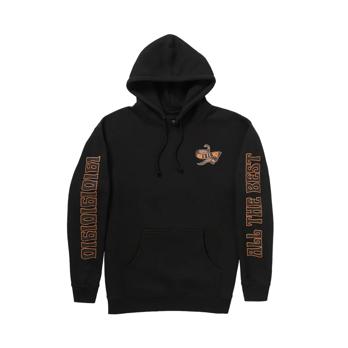 1910 Hold Fast Hoodie - Black - - Attic Skate & Snow Shop