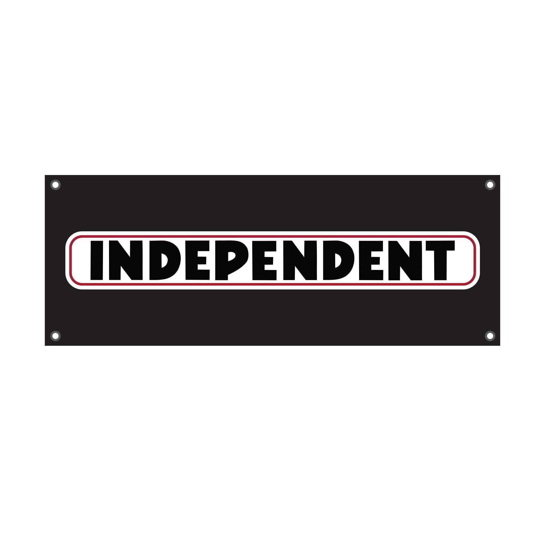 Independent Independent Bar Logo Vinyl Banner - 48" x 18" - Attic Skate ...