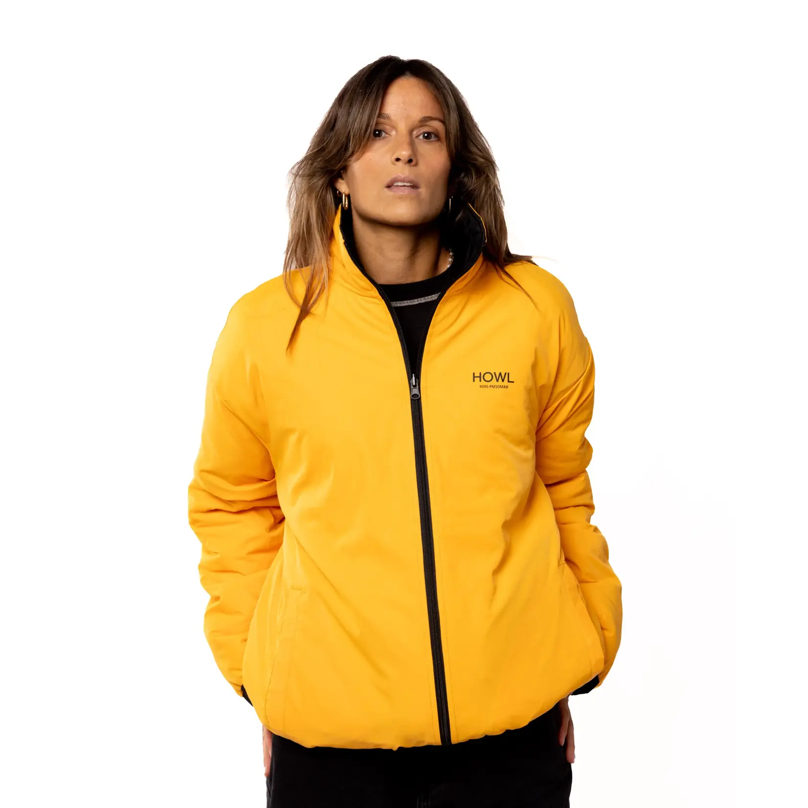 Howl REVERSIBLE jacket XLARGE black peach - Attic Skate & Snow Shop