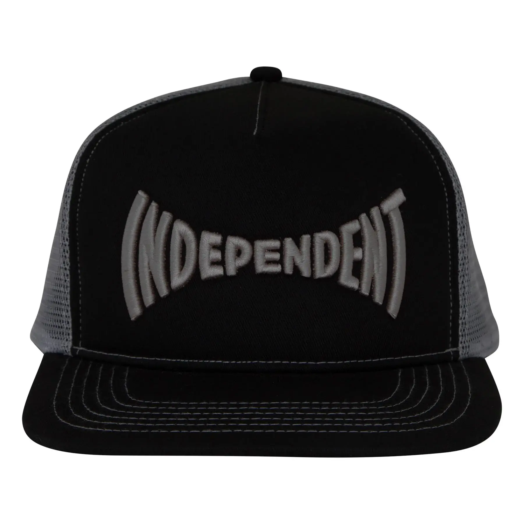Independent - Span Mesh Trucker Hat - Black / Grey - Attic Skate & Snow ...