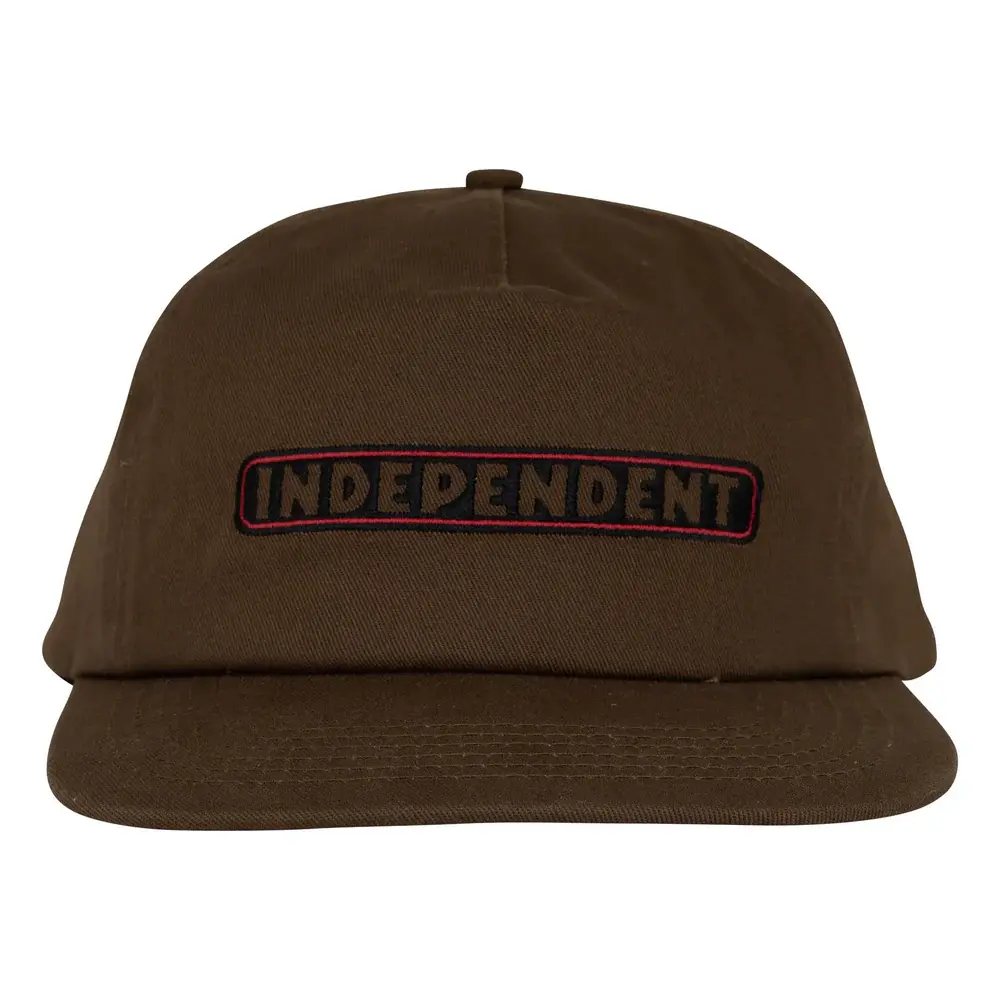 Independent - Bar Logo Snapback Hat - Dark Chocolate - Attic Skate ...