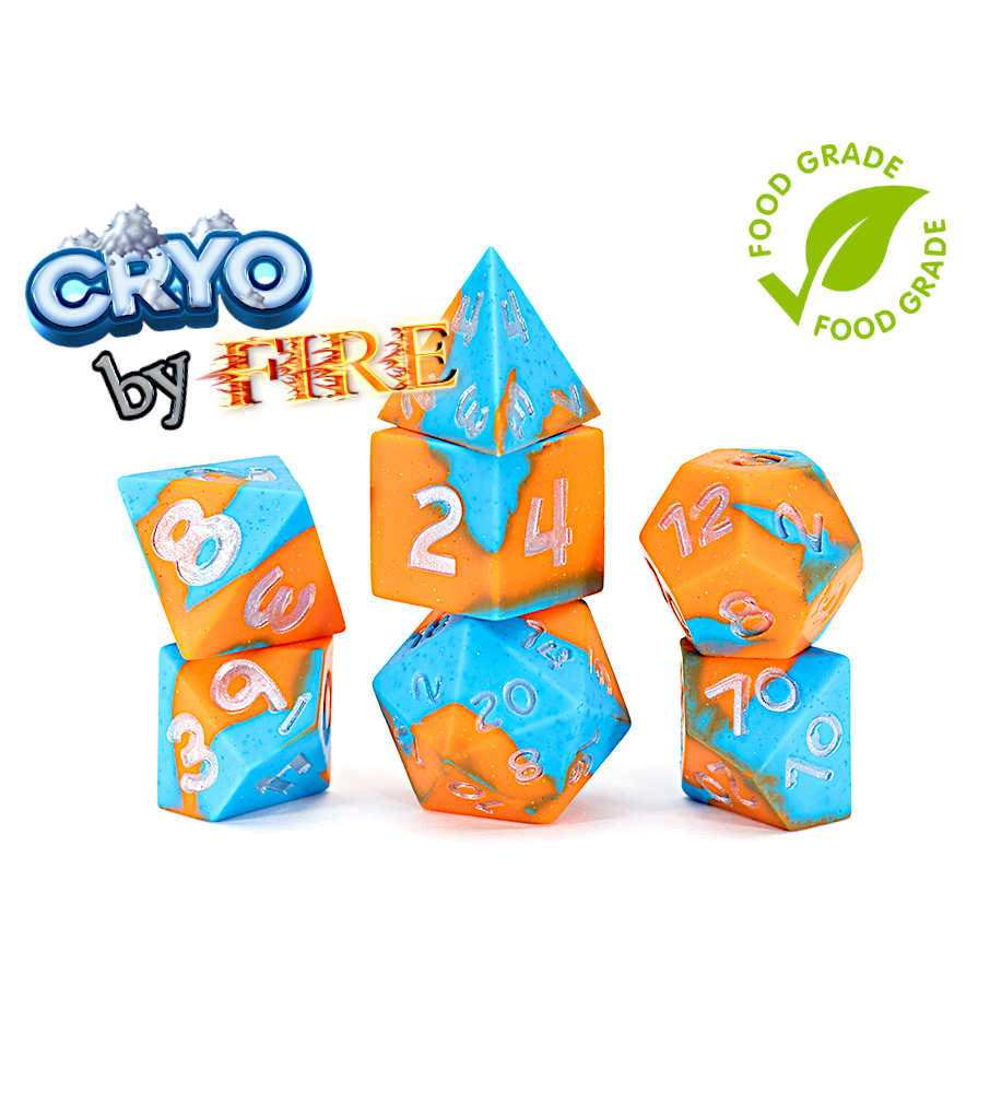 CRYO BY FIRE ANTI-STRESS SILICONE DICE - Illusive Comics