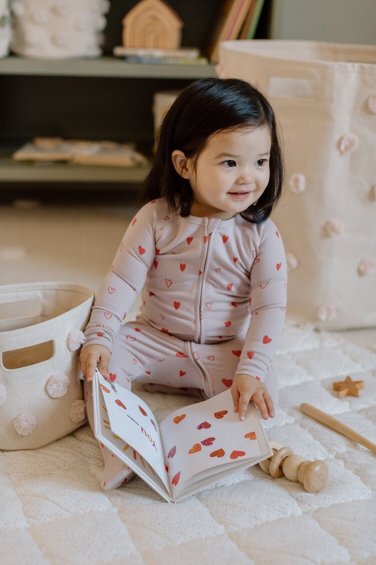 Pehr Baby Sweetheart Sleeper - PALE PINK - Yellow Turtle