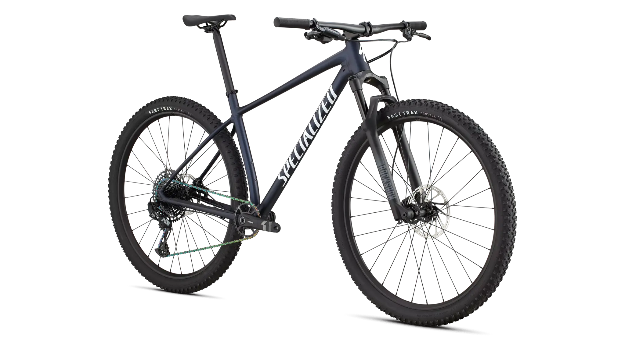 Chisel Hardtail Comp - Gloss Metallic Deep Marine / White - Cyclezone ...