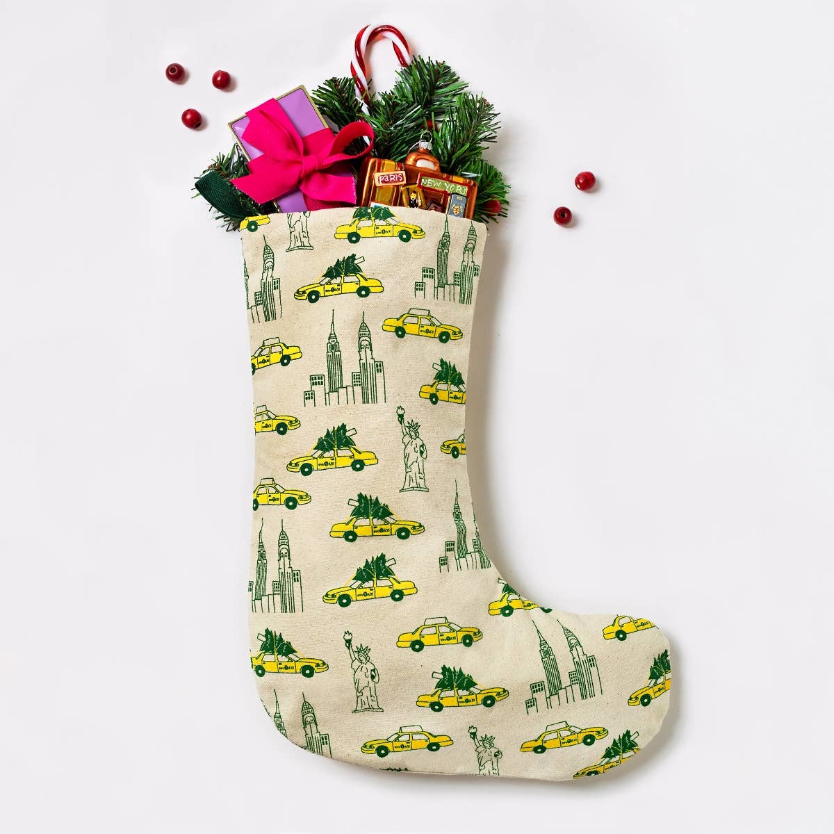 NYC Taxi Stocking : NYC Themed Christmas Stocking - Exit9 Gift Emporium