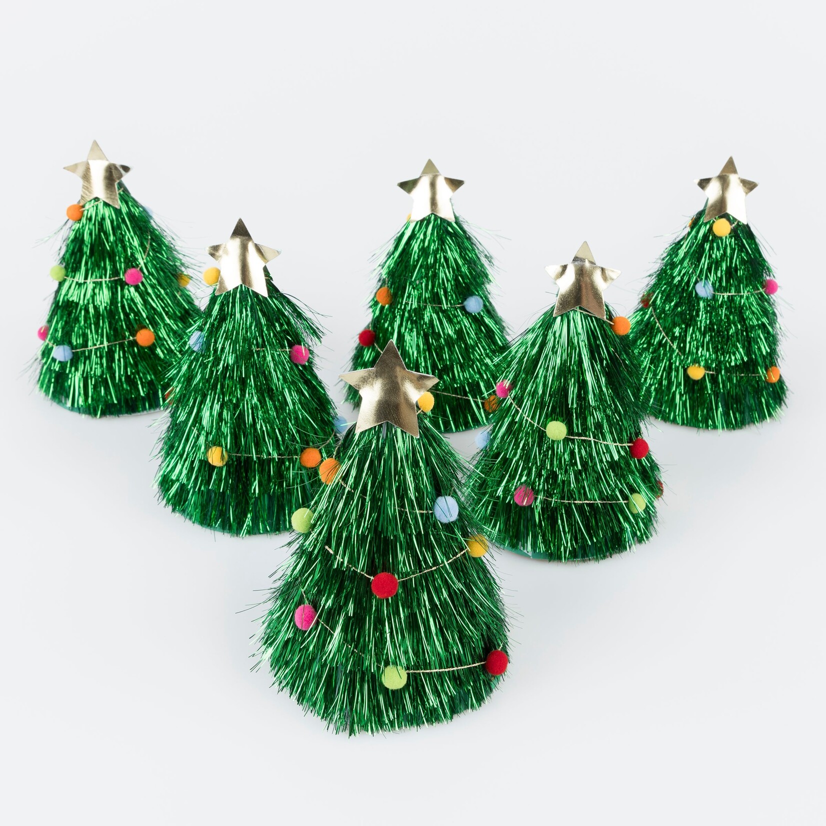 Tinsel Tree Party Hats | Exit9 Gift Emporium - Exit9 Gift Emporium