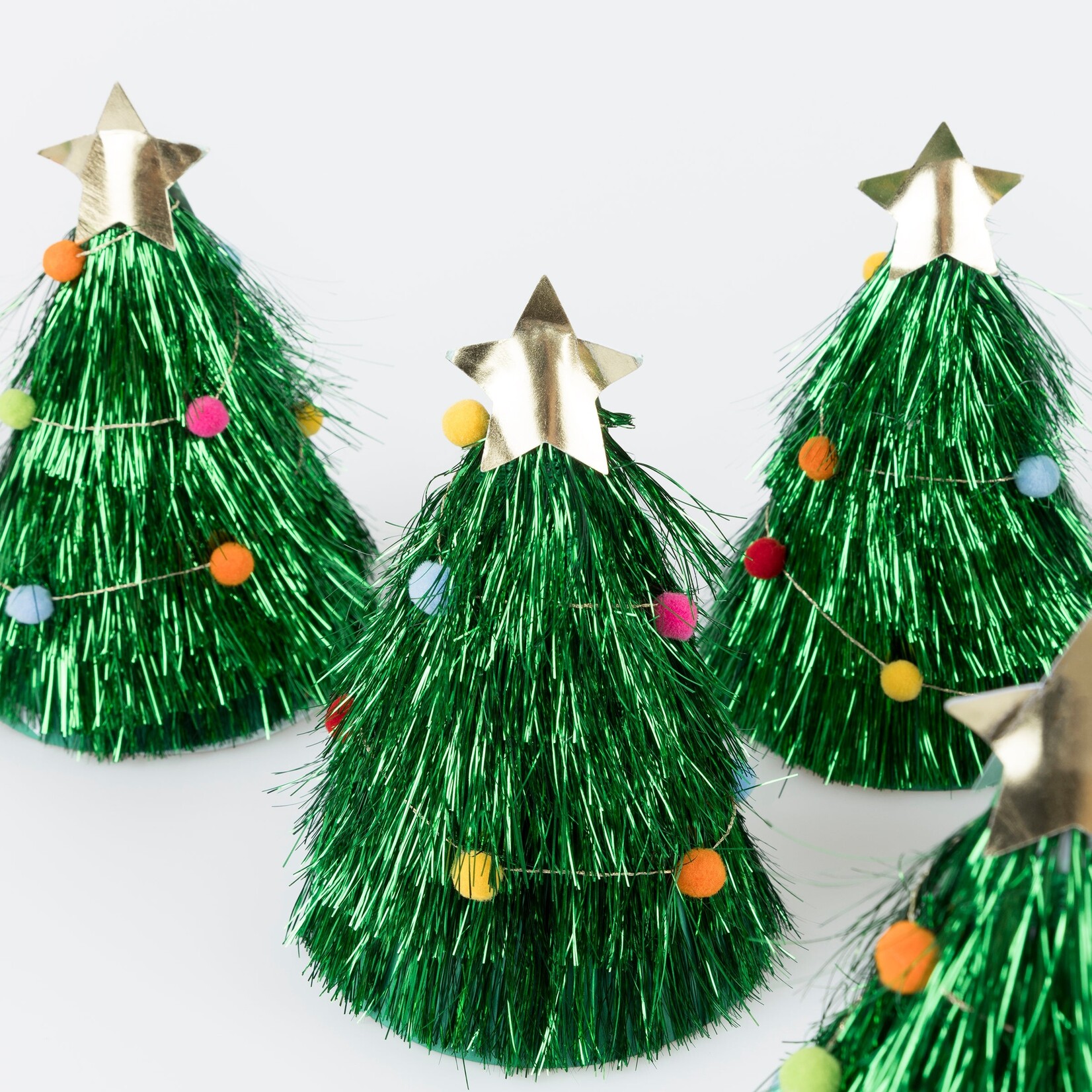 Tinsel Tree Party Hats | Exit9 Gift Emporium - Exit9 Gift Emporium