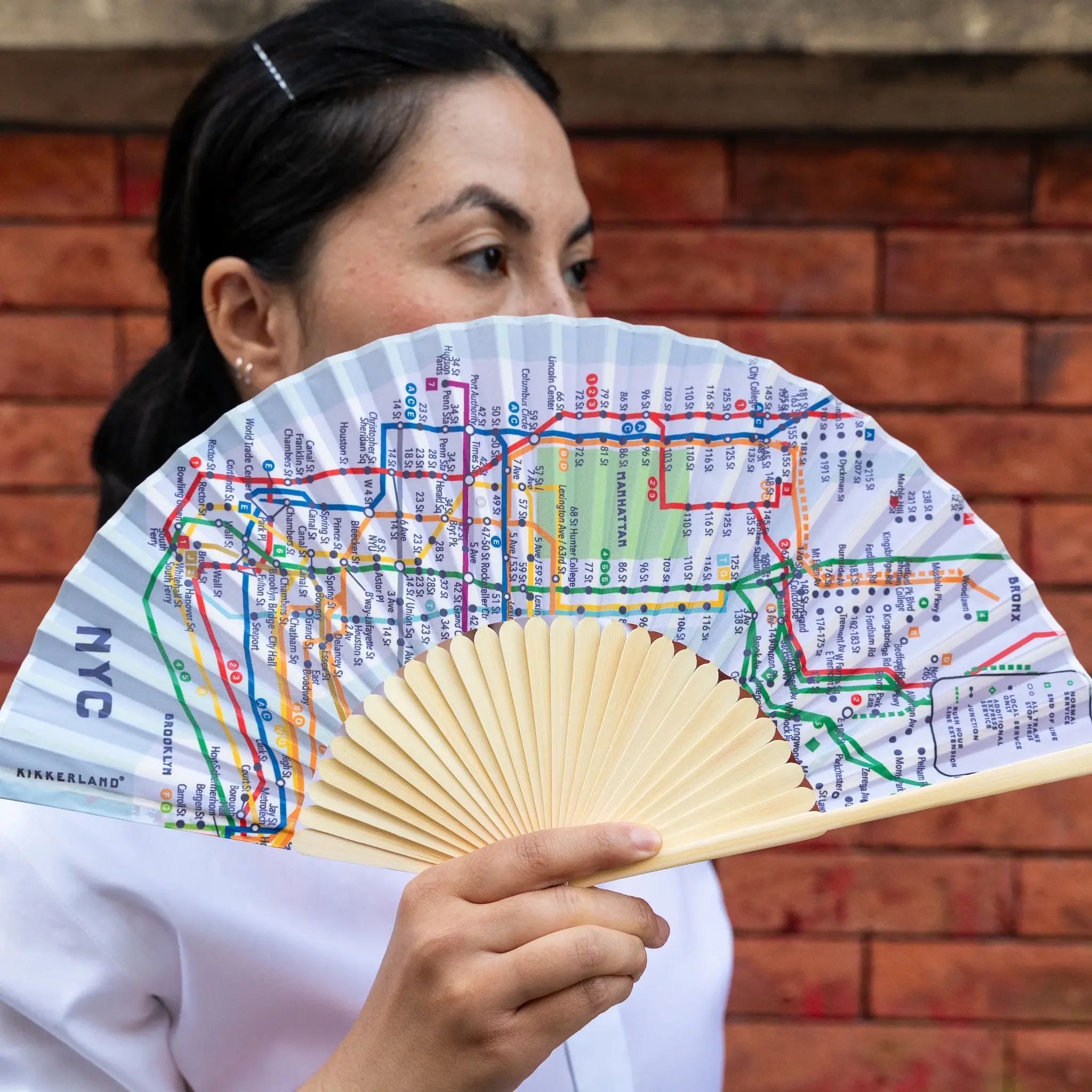 NYC Transit Map Fan | Exit9 Gift Emporium - Exit9 Gift Emporium