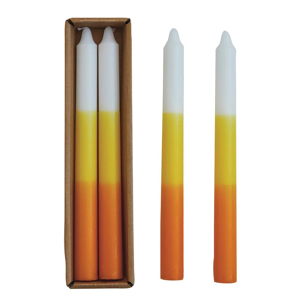 Candy Corn Seasonal Tapers : Halloween Festive Taper Candles - Exit9 ...
