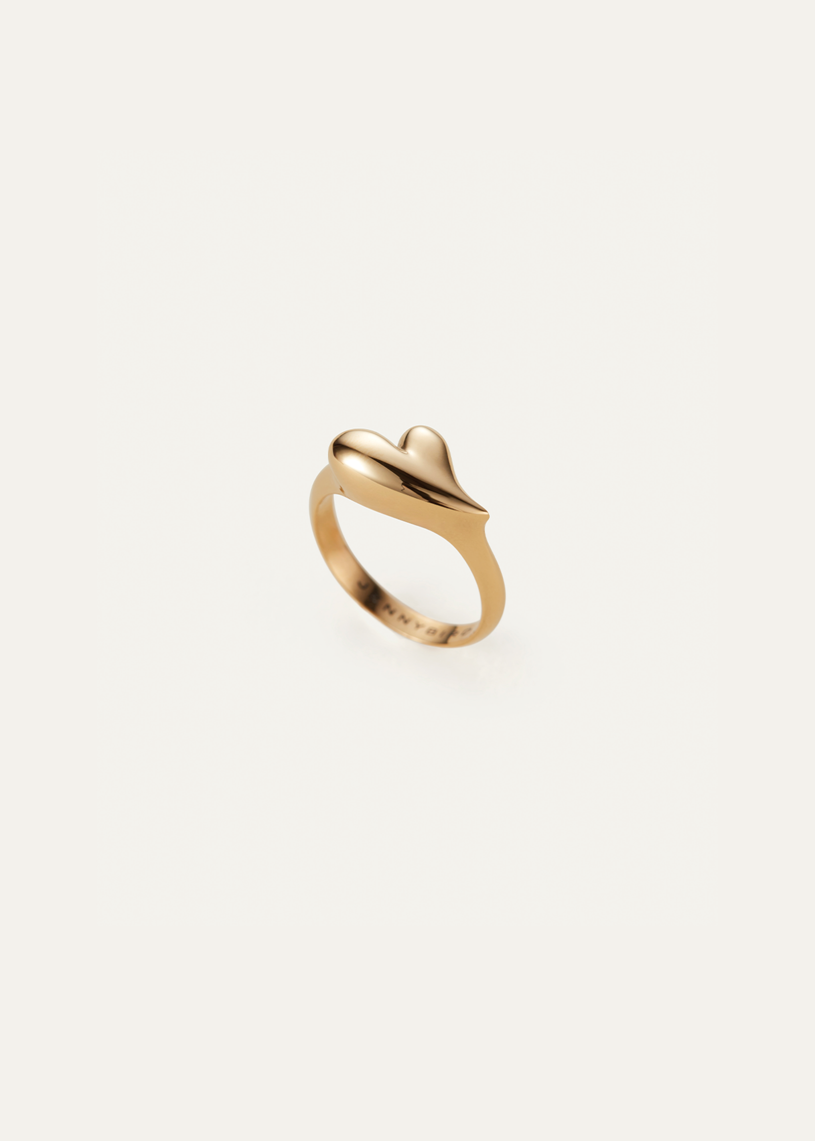 PUFFY HEART SIGNET RING | La Cabottine - La Cabottine