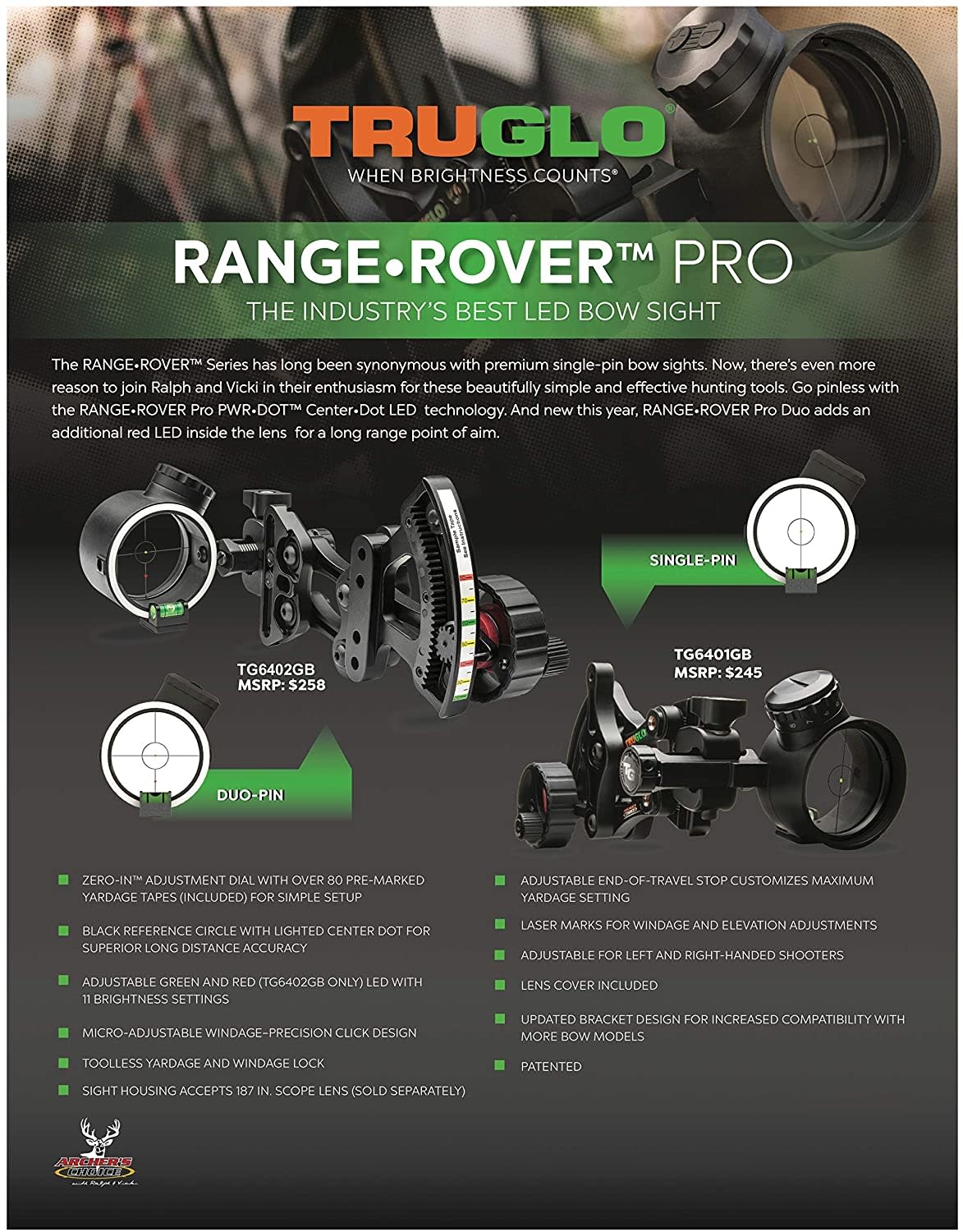 TRUGLO ARCHER'S CHOICE RANGE ROVER PRO - Solely Outdoors Inc. TRUGLO ARCHER'S CHOICE RANGE ROVER PRO - Solely Outdoors Inc.