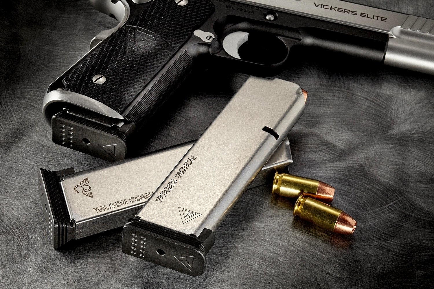 WILSON COMBAT 1911 VICKERS DUTY .45ACP FULL SIZE 8RS STEEL BASE PAD ...
