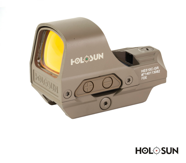 HOLOSUN HE510C-GR-FDE ELITE REFLEX SIGHT - Solely Outdoors Inc.