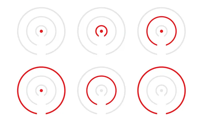 HOLOSUN HS507COMP OPEN REFLEX SIGHT RED DOT COMPETITION RETICLE SYSTEM ...