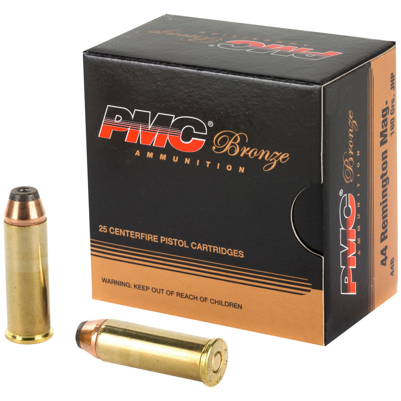 PMC .44 REM MAG BRONZE 180 GR JHP 250RDS/case - Solely Outdoors Inc.