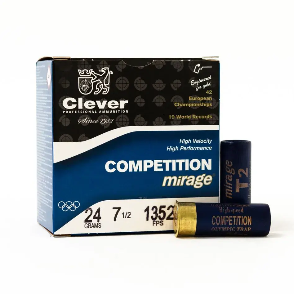 Clever T2 Competition 12Ga, 2-3/4″, 24g, #7.5 1325FPS 250rs/Case (STORE ...