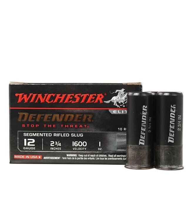 Winchester PDX1 Defender Shells 12 Gauge 2-3/4" Segmented Slugs, 10RS ...
