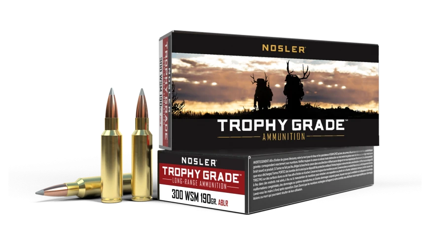 Nosler Trophy Grade 300 WSM 190gr 20 Rds/Box - Solely Outdoors Inc.