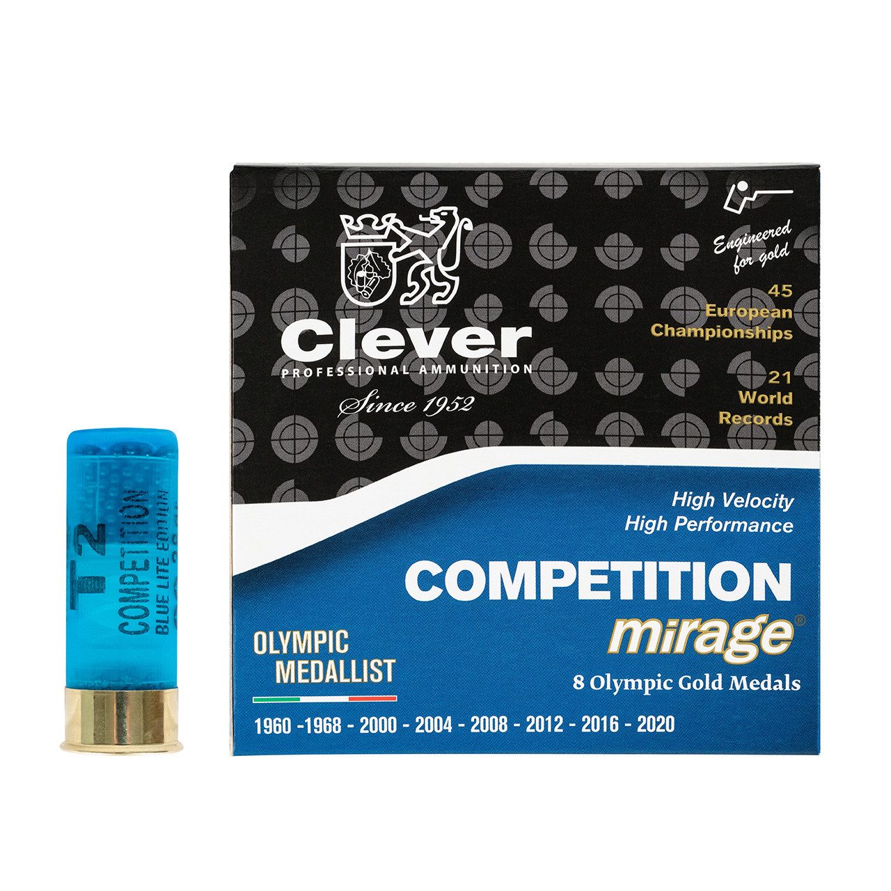 Clever T2 Competition 12Ga, 2-3/4″, 24g, #7.5 1352FPS 25rs/Box - Solely ...