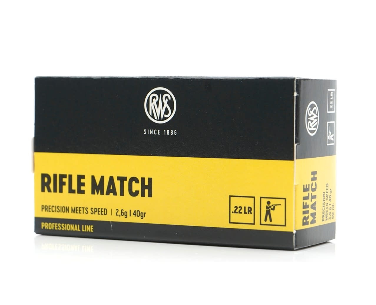 RWS .22LR RIFLE MATCH PROFESIONAL LINE 40GR 50RS/BOX - Solely Outdoors Inc.