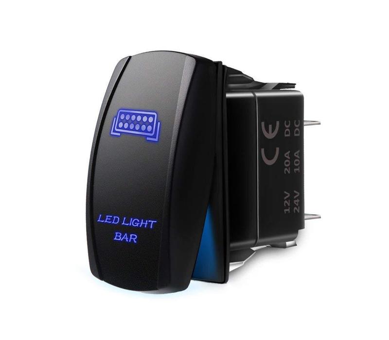 ON/OFF SWITCH LED LIGHT BAR (BLUE LED) - Dixielectricar