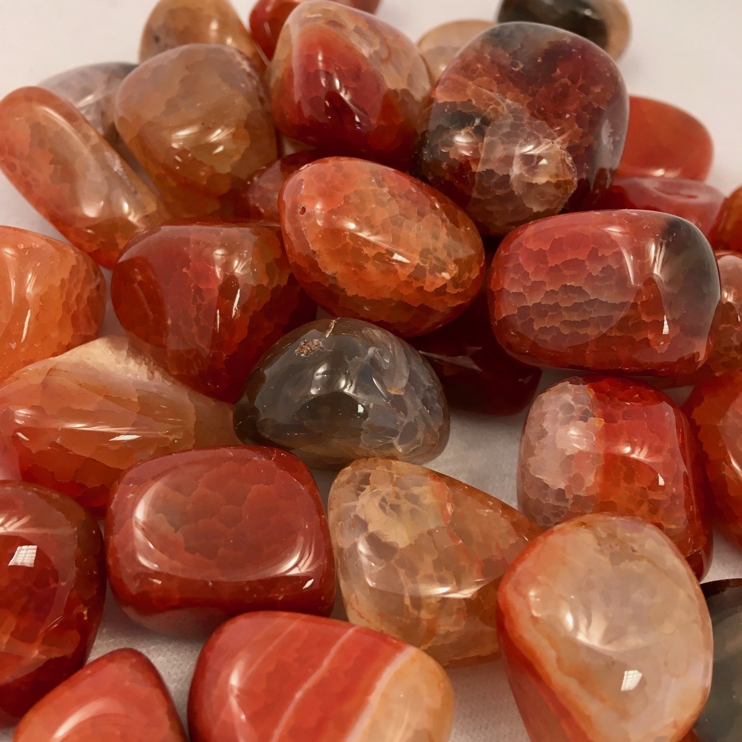 Fire Agate Tumble - The Open Mind Store