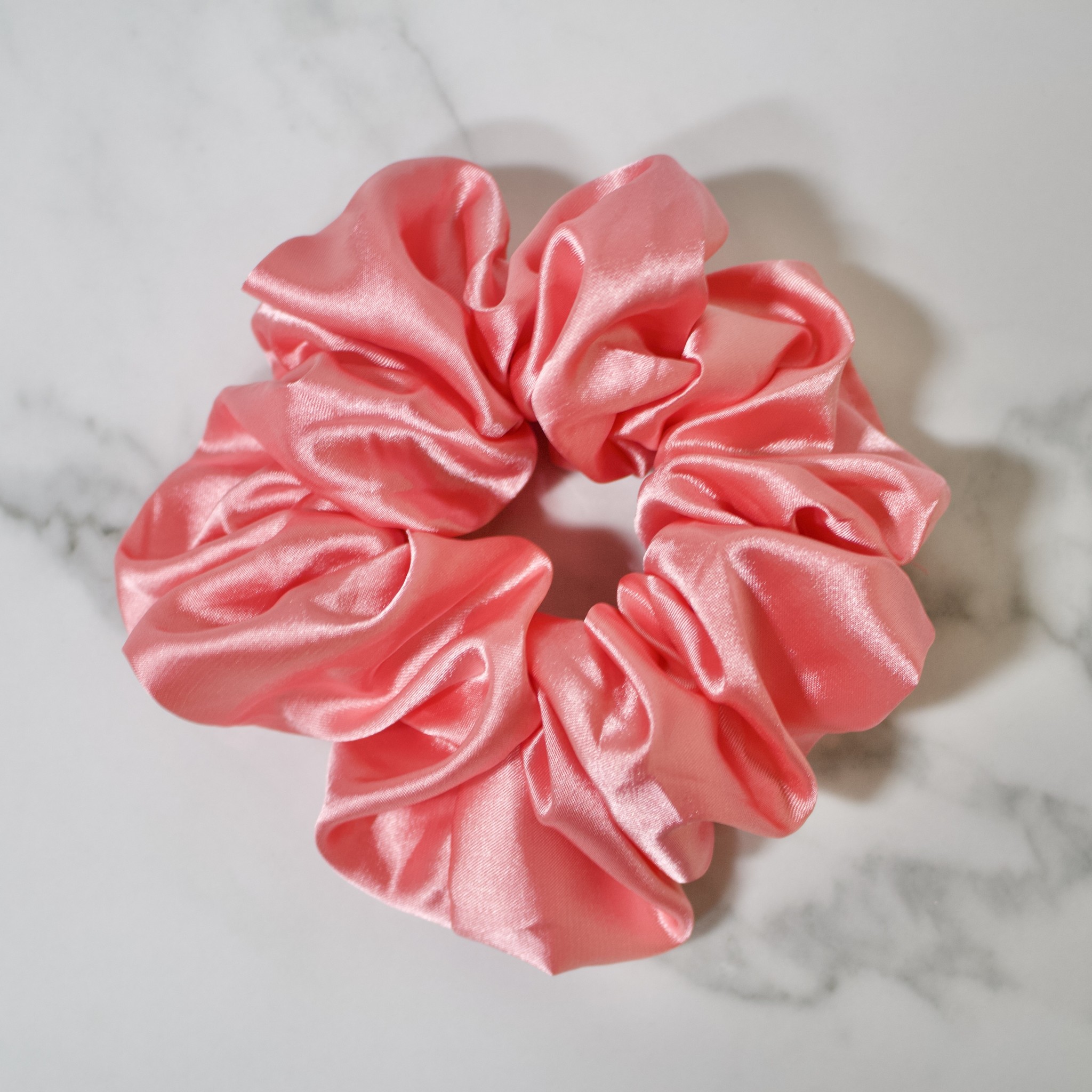 Chouchou en satin - Bubblegum - Les Précieuses