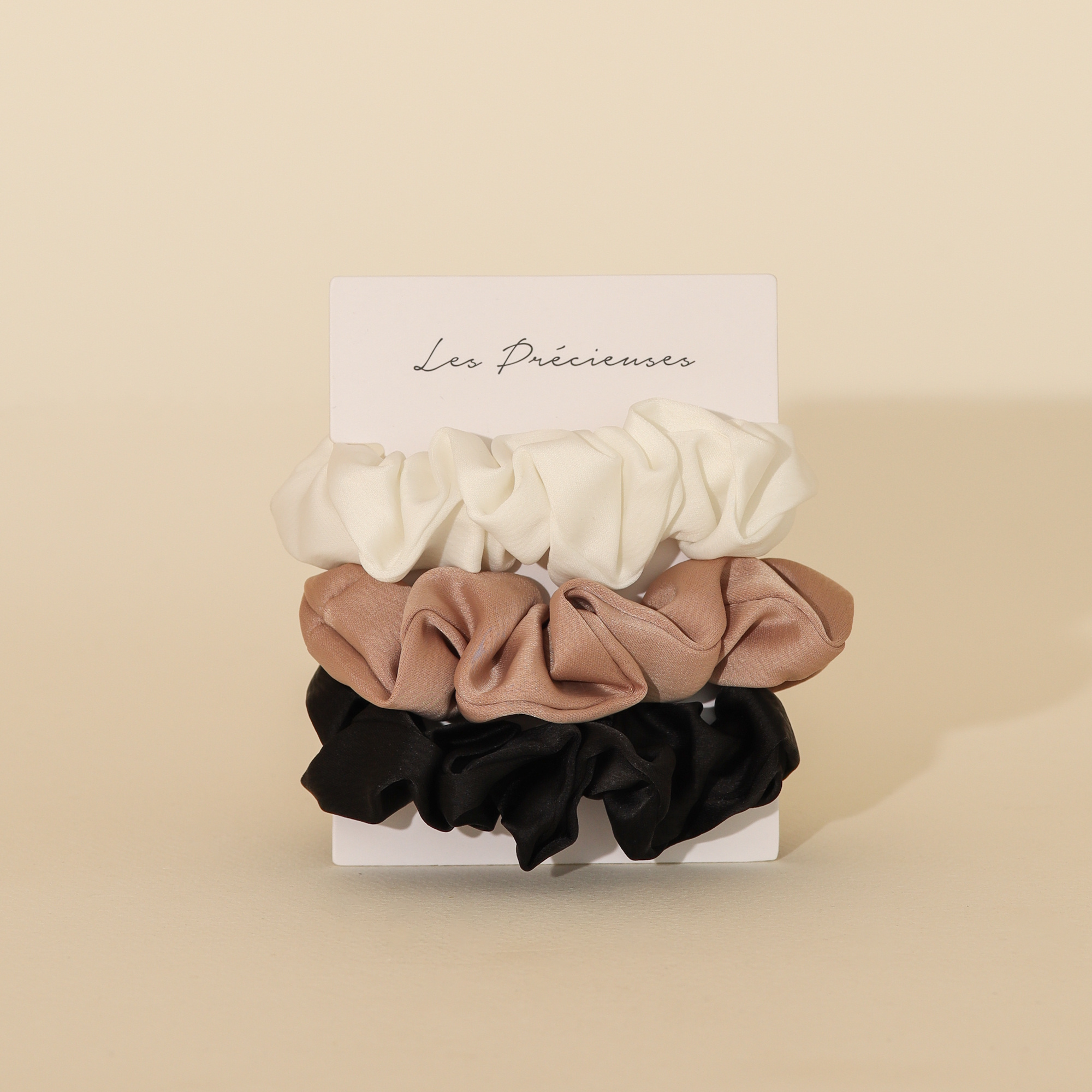 Les Précieuses - Trio de Mini Chouchous en satin - Classiques - Les ...