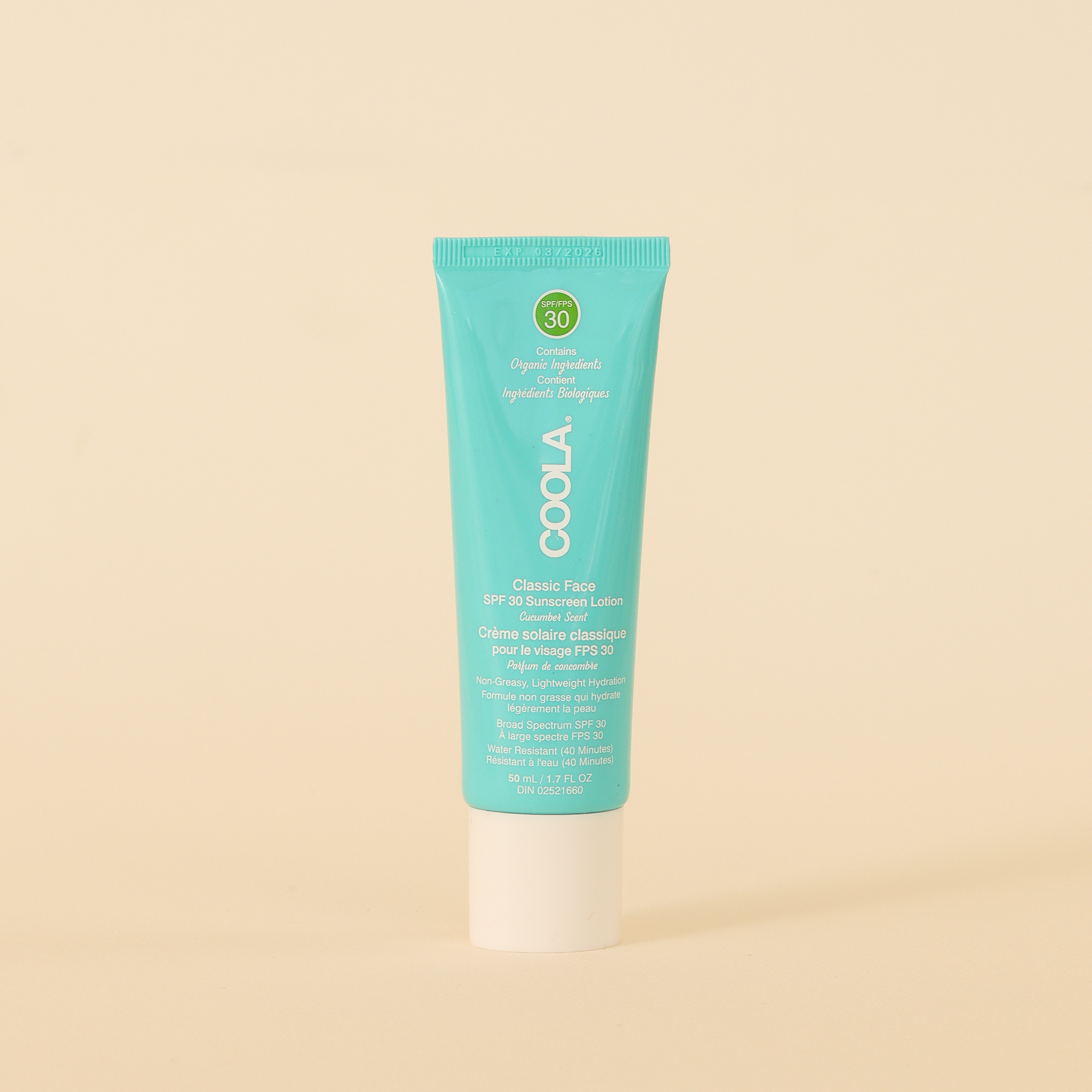 COOLA - Crème solaire classique pour le visage FPS 30 Concombre - 50ml ...