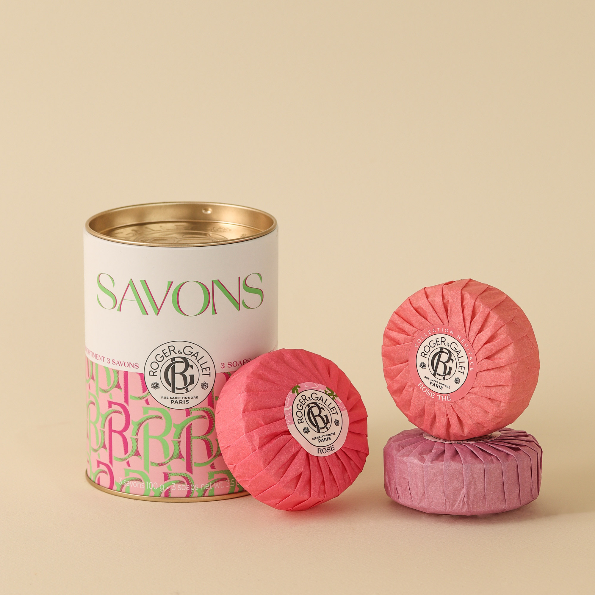 ROGER & GALLET - Boîte Savons Bienfaisants Pink Love - Les Précieuses