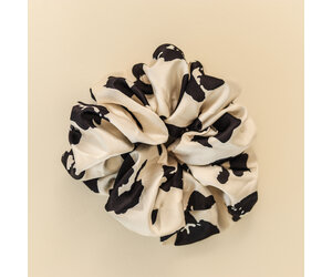 Les Précieuses - Chouchou imprimé satiné Ivoire - Les Précieuses