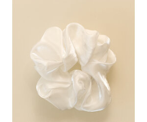 Les Précieuses - Chouchou en organza Blanc perlé - Les Précieuses