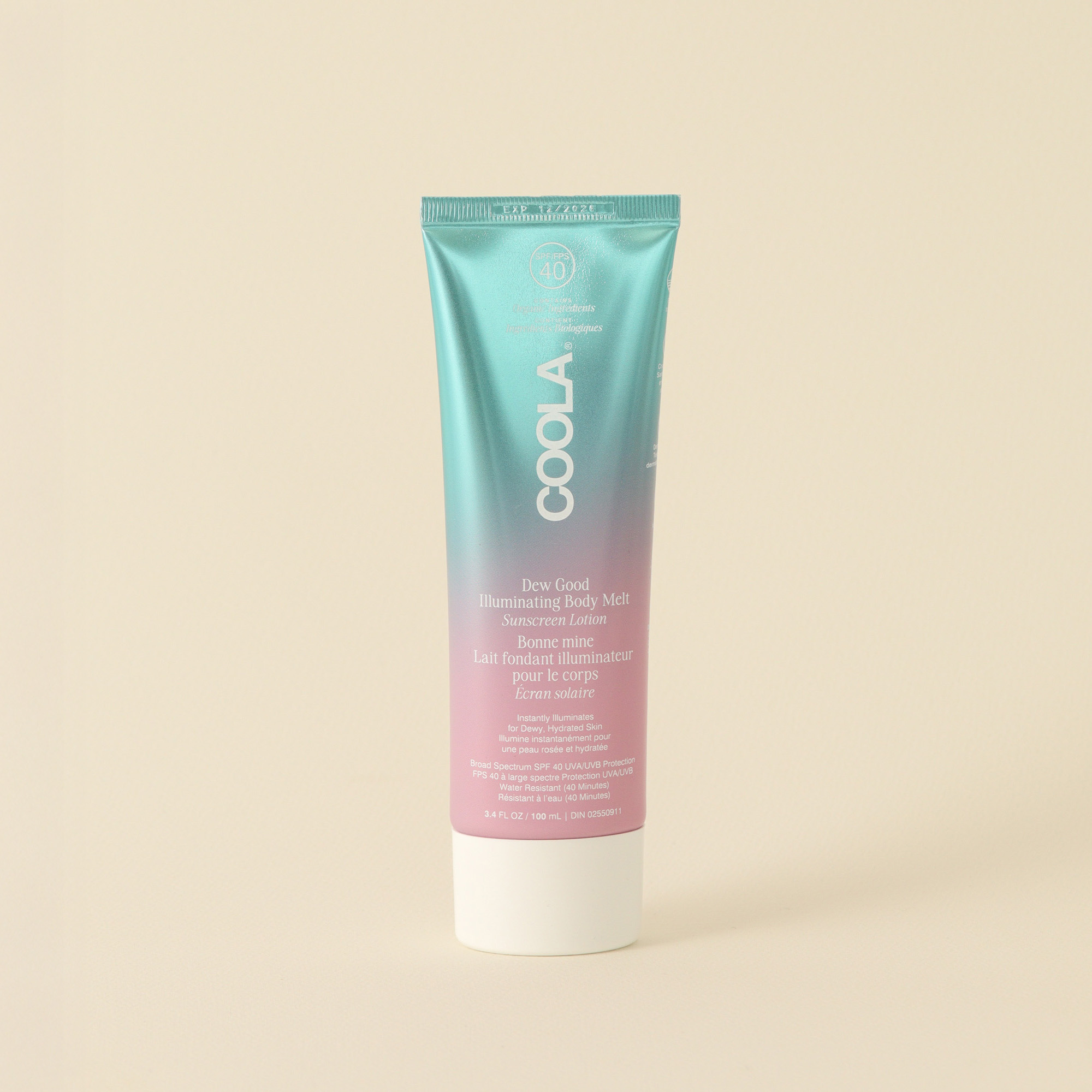 COOLA - Lait fondant illuminateur pour le corps Dew good FPS 40 100ml ...