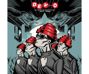 (LP) Devo - 50 Years Of De-Evolution 1973-2023 (Indie: Red & Blue Vinyl ...
