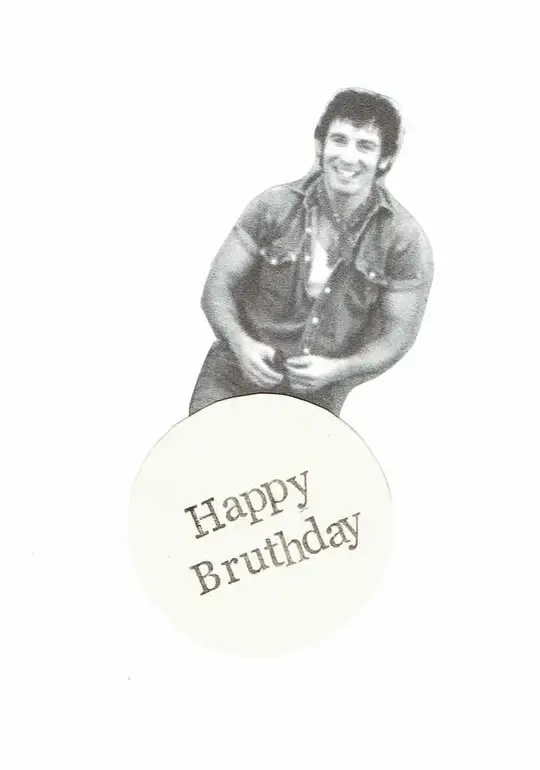 (Cards) Happy Bruthday Bruce Springsteen - Dead Dog Records