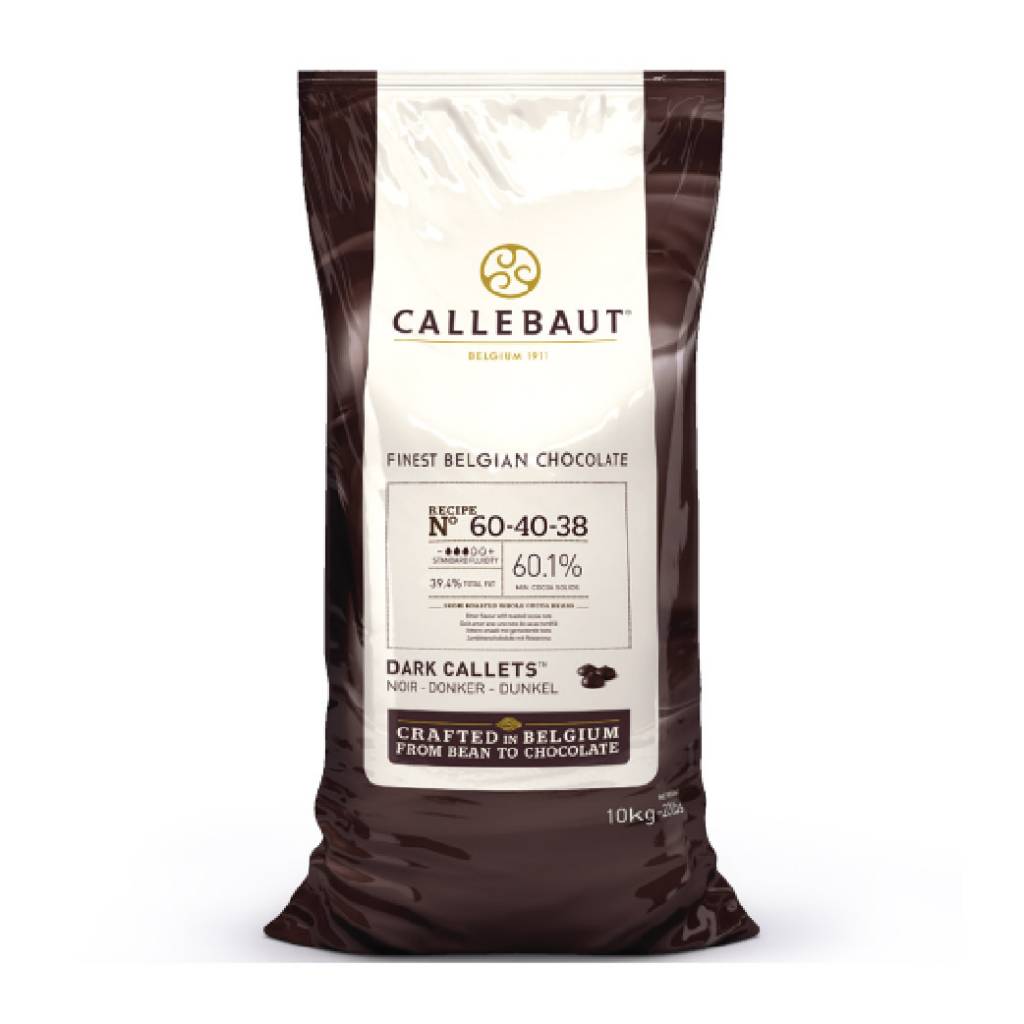 Barry Callebaut 60-40 Dark Chocolate 60.1% 10kg/22lb - Pastry Depot