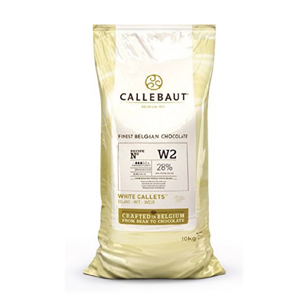 Barry Callebaut W2 White Chocolate 28% 10kg/22lb W2NV-595 - Pastry Depot
