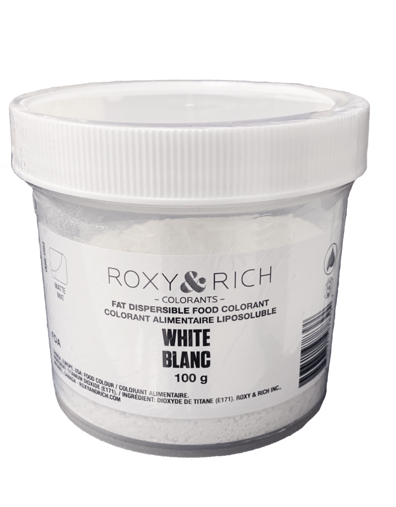 Roxy & Rich Fat Dispersible Powdered Color White - Pastry Depot