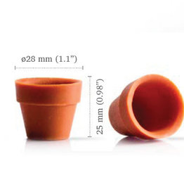 Dobla Chocolate Flower Pot Large (28ct) 18140 - Pastry Depot