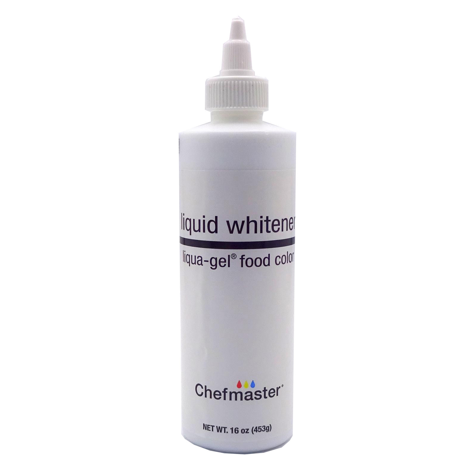 Chefmaster Whitener Liqua Gel Food Color 16 oz - Pastry Depot
