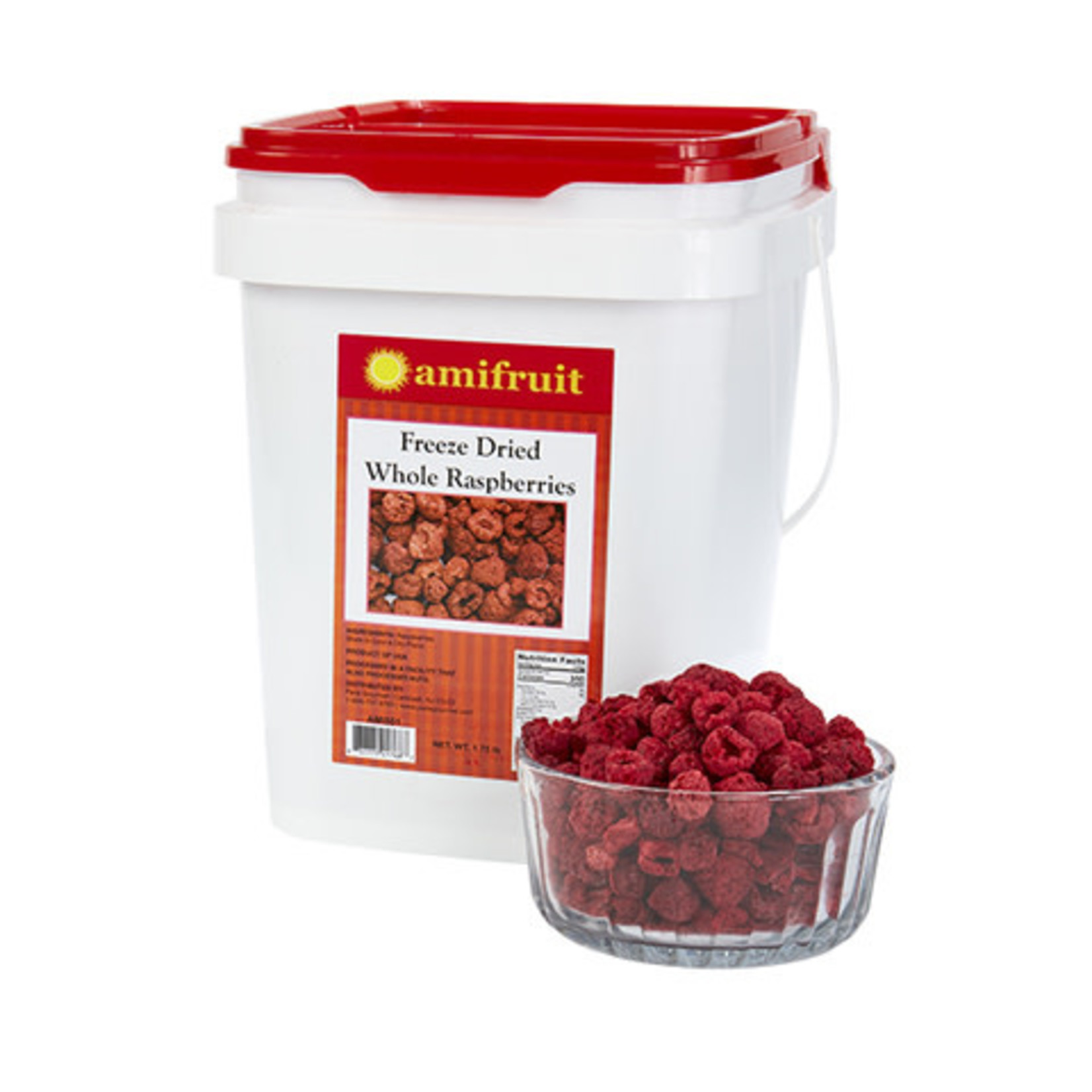 Amifruit Freeze dried Raspberries 1.75lb AMI551 - Pastry Depot