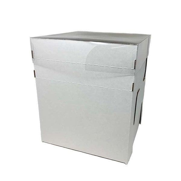 Enjay Cake box Corrugated w/window 12x12x12'' B-FB12-S - Pastry Depot