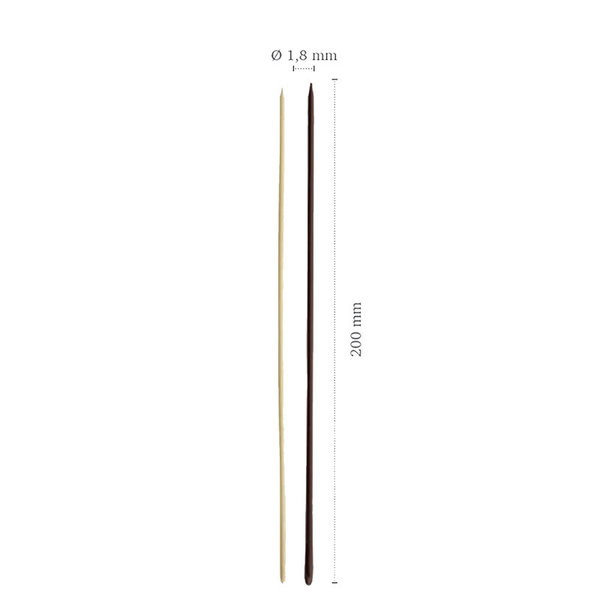 Dobla Dark/White Chocolate Mikado XL 6" (220 ct) - Pastry Depot