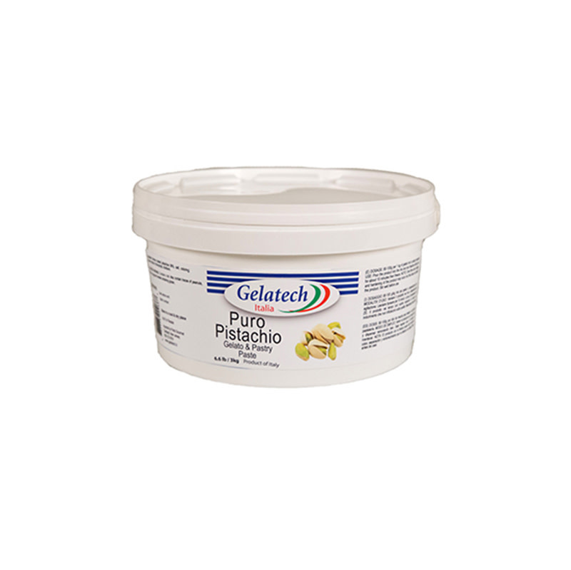 Gelatech Pistachio Pure Paste 6.6 lb - Pastry Depot