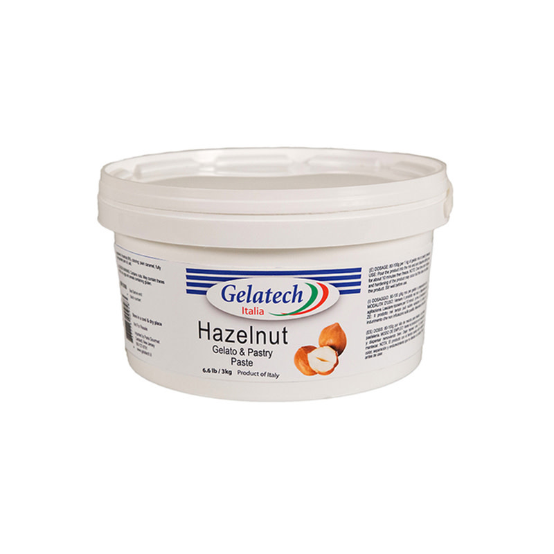 Gelatech Hazelnut Pure Paste 6.6 lb - Pastry Depot