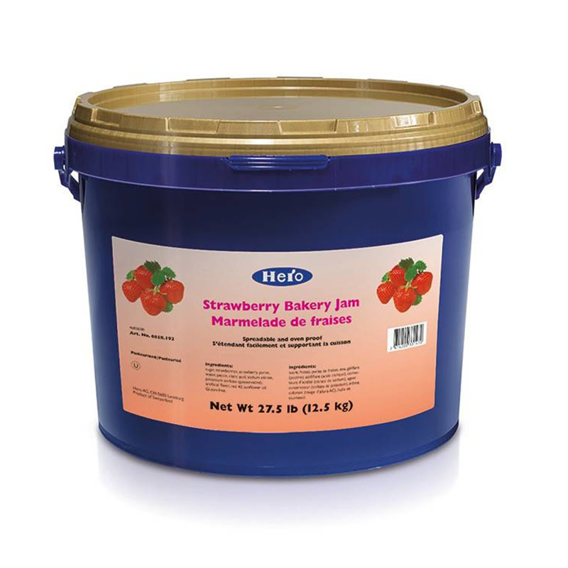 Hero Strawberry Jam 27.5 lb - Pastry Depot